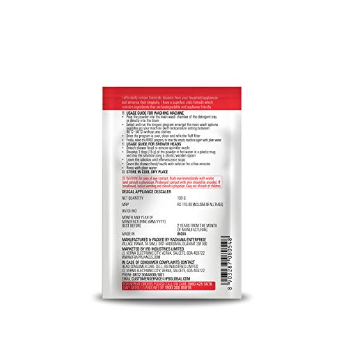 IFB Essentials Descal Appliance Descaler - 100 g - GreatofIndia.com